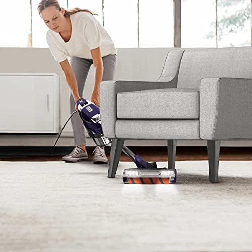 Shark Rocket DuoClean Corded Stick Vacuum with Self-Cleaning Brushroll UV480 (Renewed), Purple