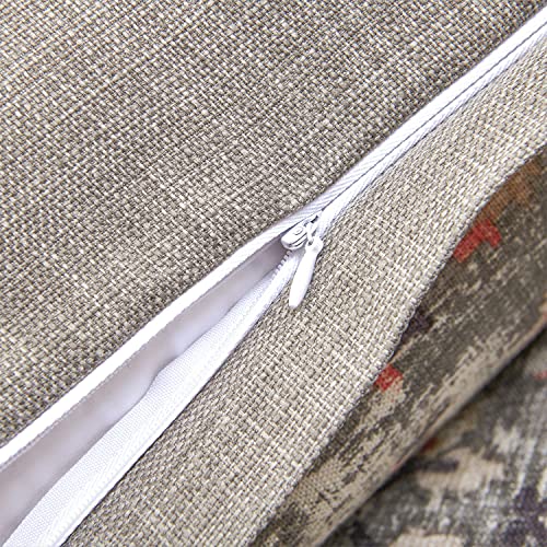 HiEnd Accents Carmen Kilim 3 Piece Comforter Set with Pillow Shams, Gray Medallion, Super Queen Size, Modern, Traditional, Rustic Style Luxury Bedding Set, 1 Comforter and 2 Pillowcases