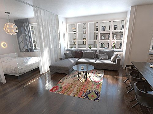 Unique Loom Sedona Collection Distressed, Southwestern, Vintage, Modern, Over-Dyed, Abstract Area Rug (5' 0 x 8' 0 Rectangular, Multi/Beige)