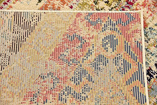 Unique Loom Sedona Collection Distressed, Southwestern, Vintage, Modern, Over-Dyed, Abstract Area Rug (5' 0 x 8' 0 Rectangular, Multi/Beige)