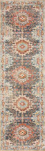 Loloi II Jocelyn Collection JOC-03 Mist/Multi, Transitional 7'-10" x 10' Area Rug