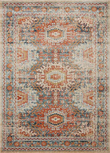 Loloi II Jocelyn Collection JOC-03 Mist/Multi, Transitional 7'-10" x 10' Area Rug
