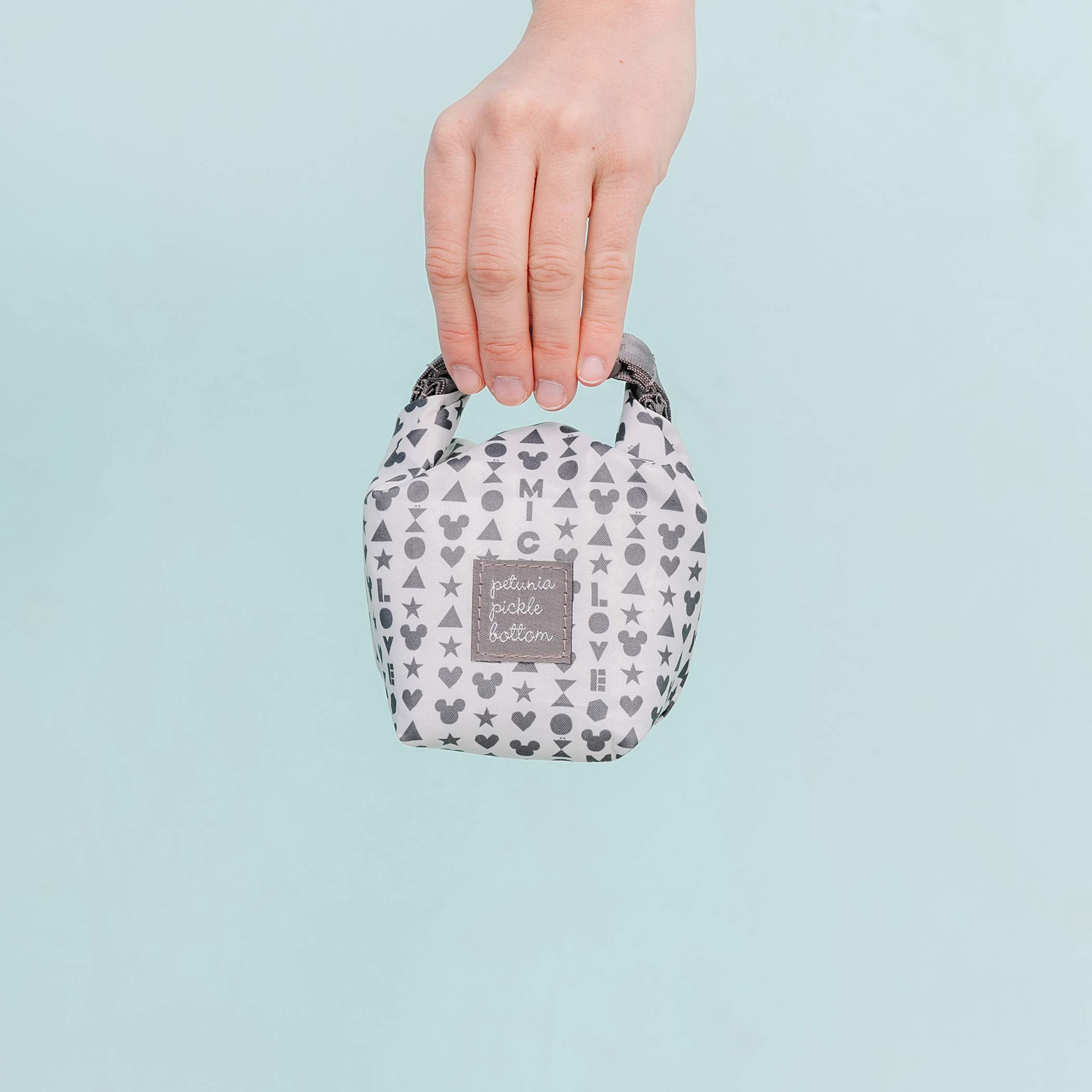 Petunia Pickle Bottom | Baby Snack Holder & Pacifier Holder | Insulated Snack Pouch & Reusable | Stylish Snack Holder | Perfect Disney Gift - Love Mickey Mouse | Disney Baby