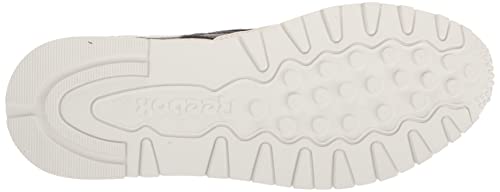 Reebok Women's Classic Leather Sneaker, Chalk/Batik Blue/Atomic Pink, 8