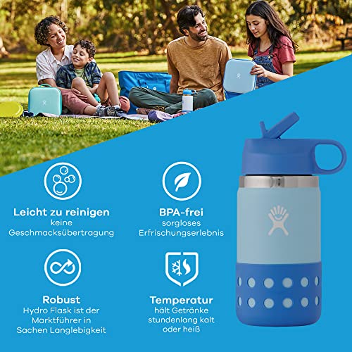 Hydro Flask 13 OZ Kids Wide Mouth Straw LID and Boot Paradise