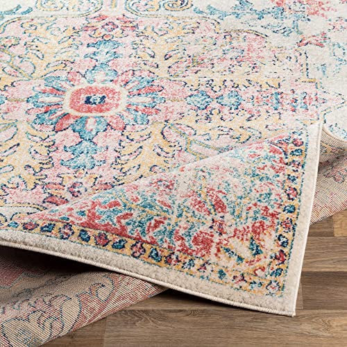 Artistic Weavers Odelia Vintage Bohemian Area Rug,7'10" x 10',Blush/Yellow