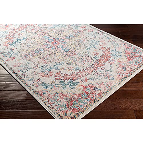 Artistic Weavers Odelia Vintage Bohemian Area Rug,7'10" x 10',Blush/Yellow