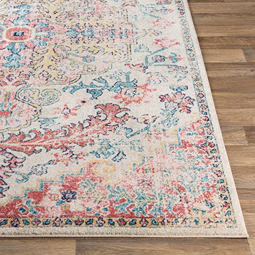 Artistic Weavers Odelia Vintage Bohemian Area Rug,7'10" x 10',Blush/Yellow