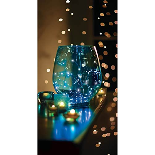 Ashland Michaels 40ct. Blue Silver Wire LED String Lights