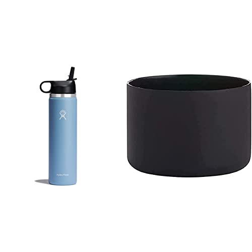 Hydro Flask Wide Mouth Straw Lid & Flex Boot - Accessory Silicone Water Bottle Protector - Dishwasher Safe, BPA-Free, Non-Toxic