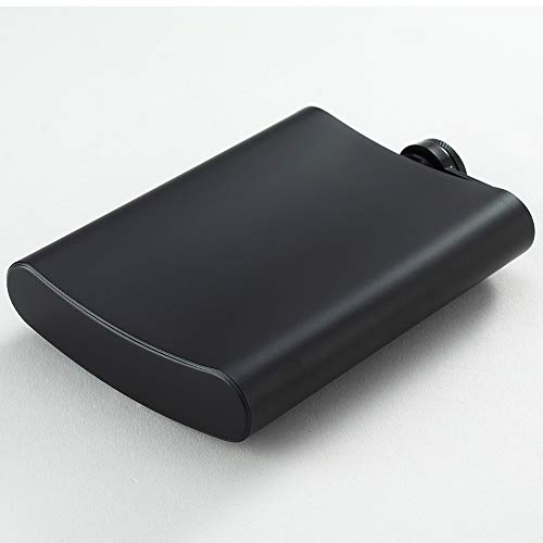 YWQ 6 Pcs Hip Flask for Liquor Matte Black 8 Oz Stainless Steel Leakproof with Funnel, Great Gift Idea Flask
