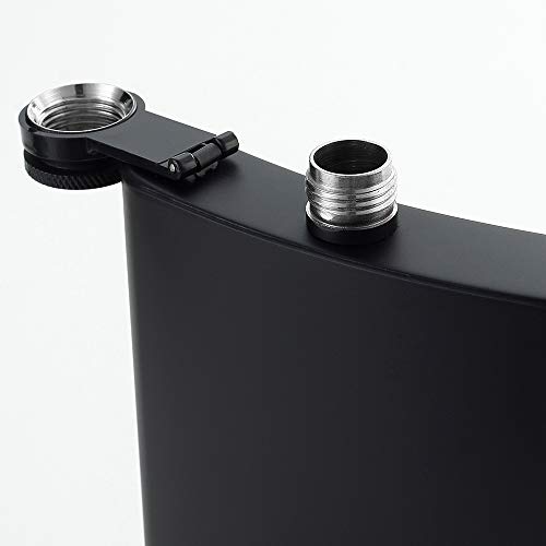 YWQ 6 Pcs Hip Flask for Liquor Matte Black 8 Oz Stainless Steel Leakproof with Funnel, Great Gift Idea Flask
