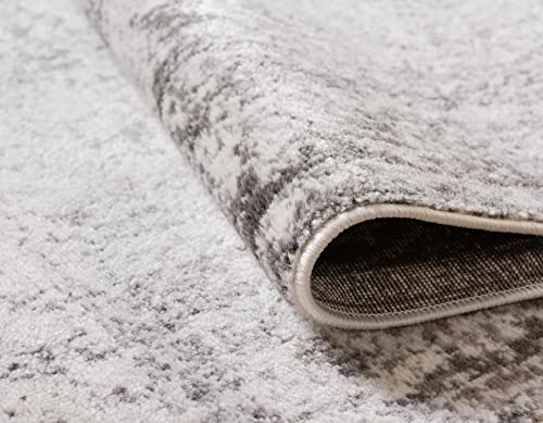 Unique Loom Sofia Collection Area Rug - Casino (5' 1" x 8', Gray/ Beige)