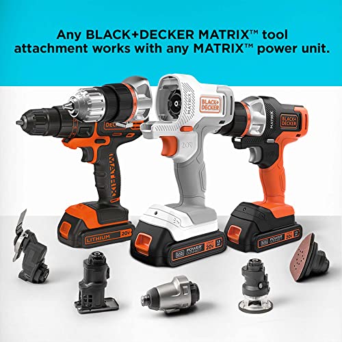 BLACK+DECKER MATRIX Inflator Attachment, High Volume for Balls, Air Mattresses and More (BDCMTHVIFF)