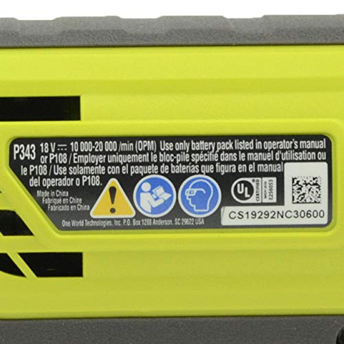 Ryobi P343 18V One+ Cordless Oscillating Multi-Tool (Bare tool)