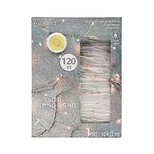 Ashland Michaels 120ct. Pink LED String Lights Garland