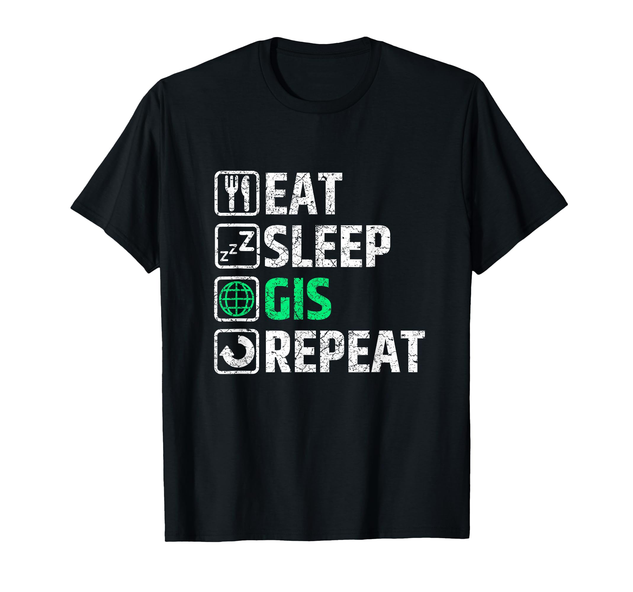 GIS Geographical Information System Geoinformation T-Shirt