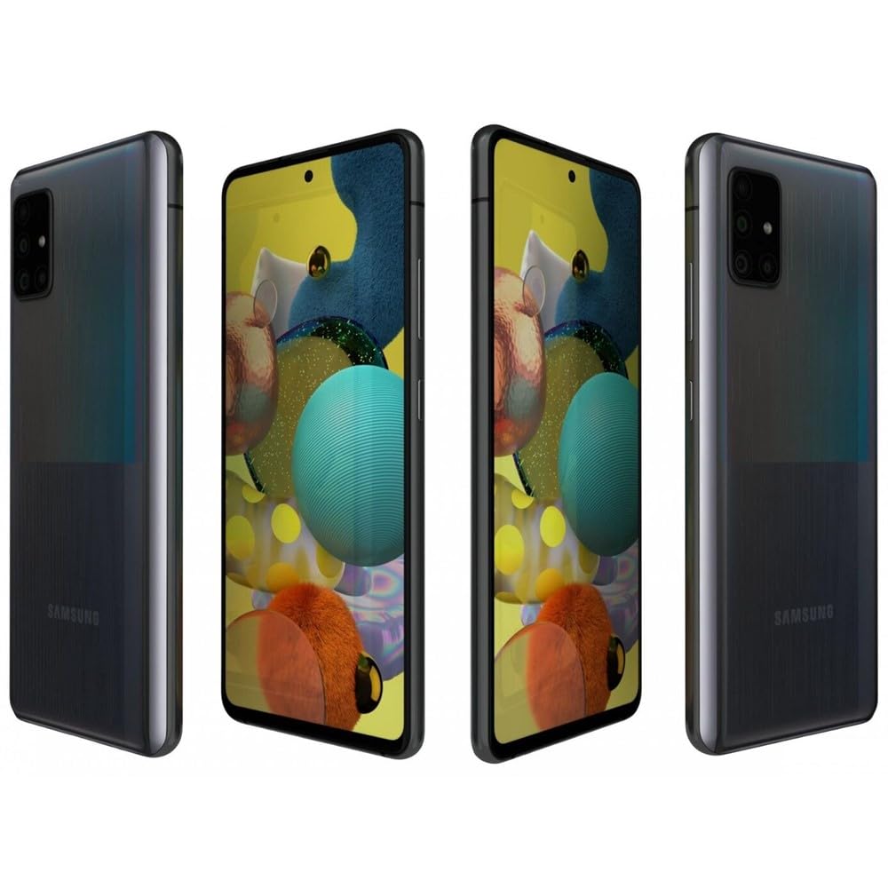 SAMSUNG Galaxy A51 5G (128GB, 6GB) 6.5" Super AMOLED, 48MP Quad Camera, Global 4G Volte (GSM Unlocked for T-Mobile, Metro, AT&T, Global No Logo) A516U1 (w/ 256GB SD, Prism Cube Black)