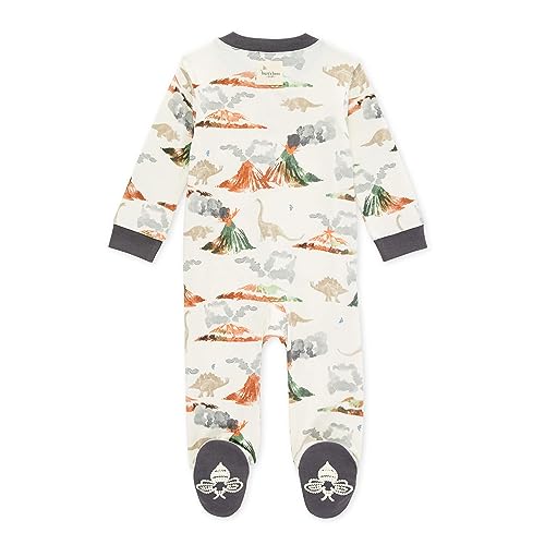 Burt's Bees Baby Sleep and Play PJs, 100% Organic Cotton One-Piece Zip Front Romper Jumpsuit Pajamas