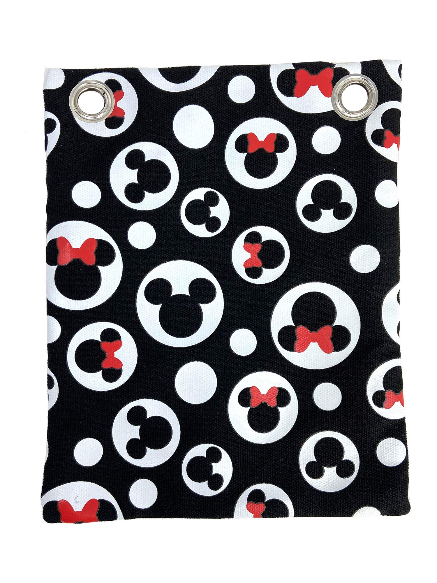 Disney Passport Crossbody Bag Mickey & Minnie Icon Print Travel Black (Multicolor)