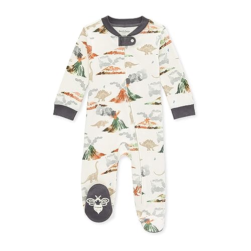 Burt's Bees Baby Sleep and Play PJs, 100% Organic Cotton One-Piece Zip Front Romper Jumpsuit Pajamas