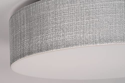Aspect ALDF2032LAJD1GY Ashland LED Flush Mount, 20", Grey Linen