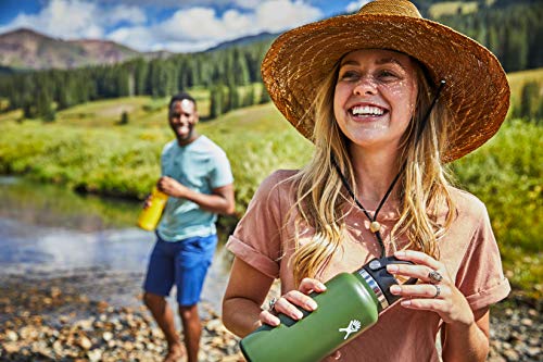 Hydro Flask Water Bottle - Stainless Steel & Vacuum Insulated - Wide Mouth 2.0 with Leak Proof Flex Cap - 32 oz, Watermelon