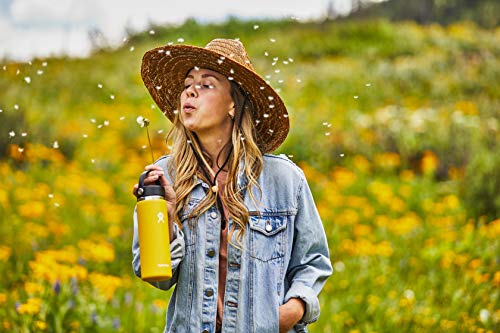 Hydro Flask Water Bottle - Stainless Steel & Vacuum Insulated - Wide Mouth 2.0 with Leak Proof Flex Cap - 32 oz, Watermelon