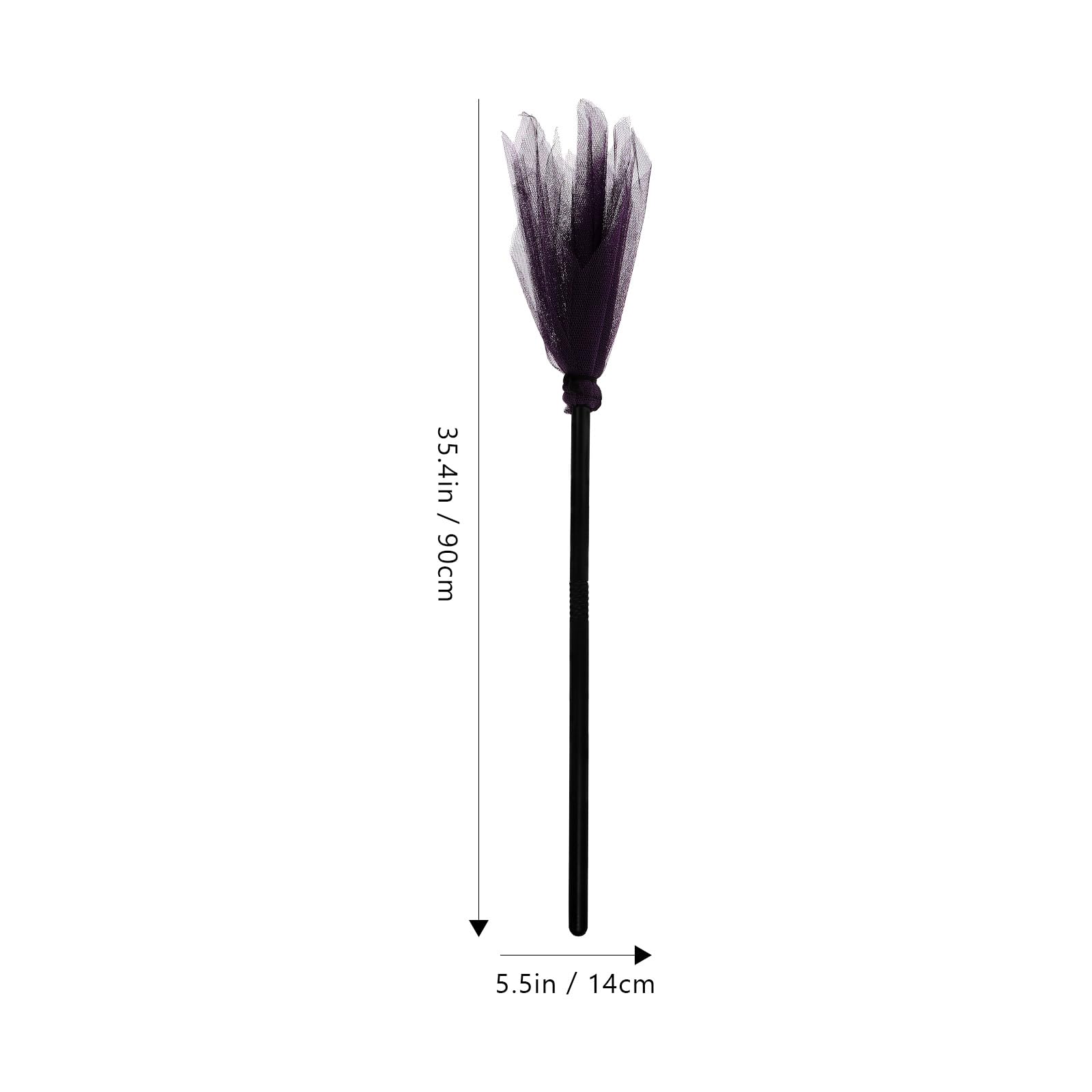 VALICLUD Halloween Witch Broom Props Kids Witch Broomstick Halloween Broomstick Witch Costume Accessories Halloween Cosplay Accessory (Random Color)