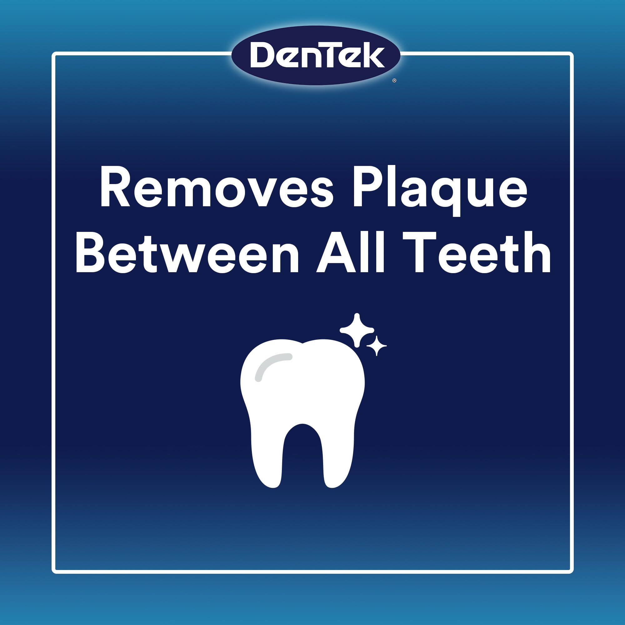 DenTek Complete Clean Easy Reach Floss Picks, No Break & No Shred Floss, 75 Count