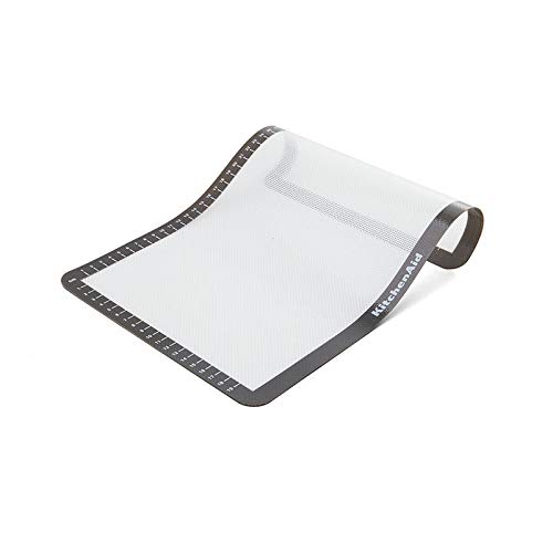 KitchenAid Silicone Baking Mat, 9x14-Inch, Gray
