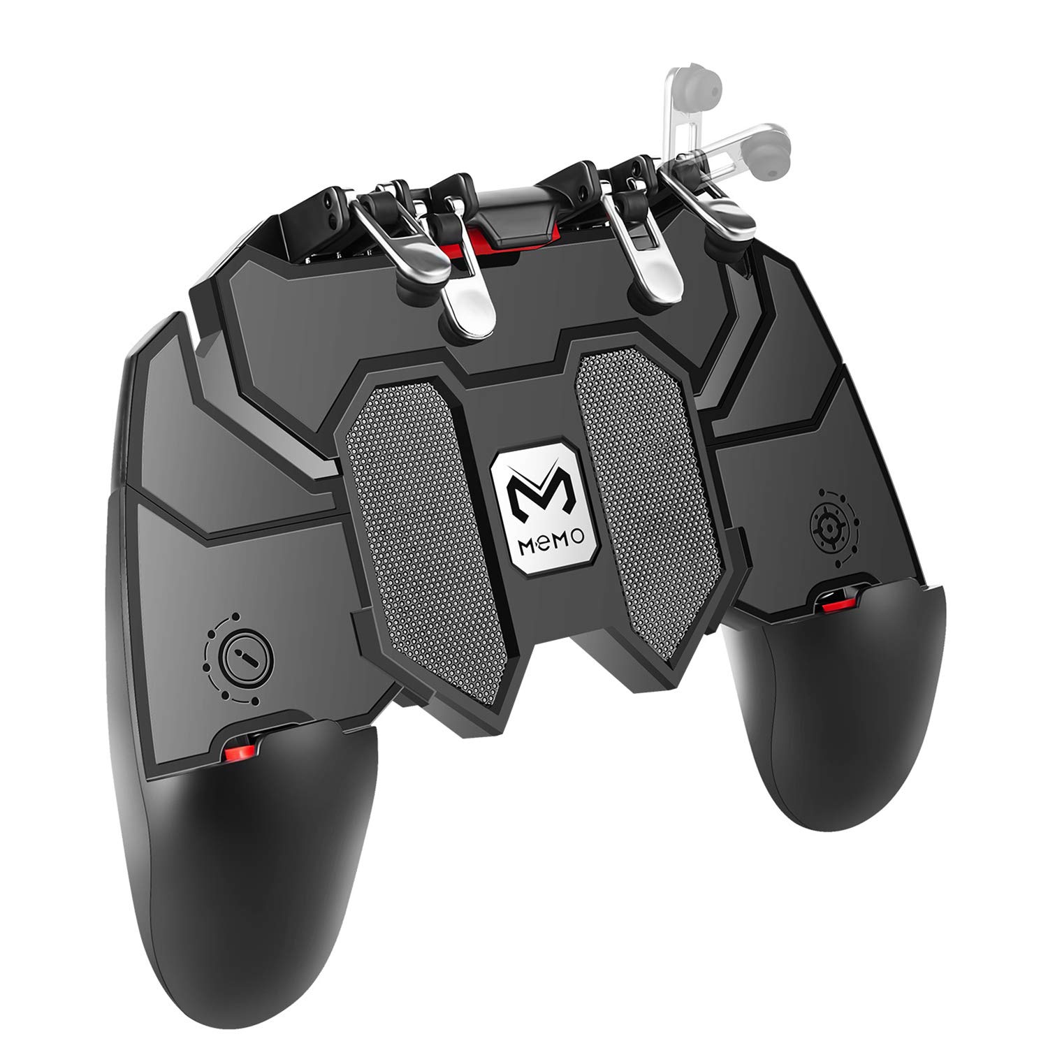 DELAM Mobile Game Controller for iPhone & Android, Pubg Mobile Controller Phone Triggers for Gaming, Gaming Grip Joystick Gamepad Shoot Aim Keys for 4.7-6.5" Phone
