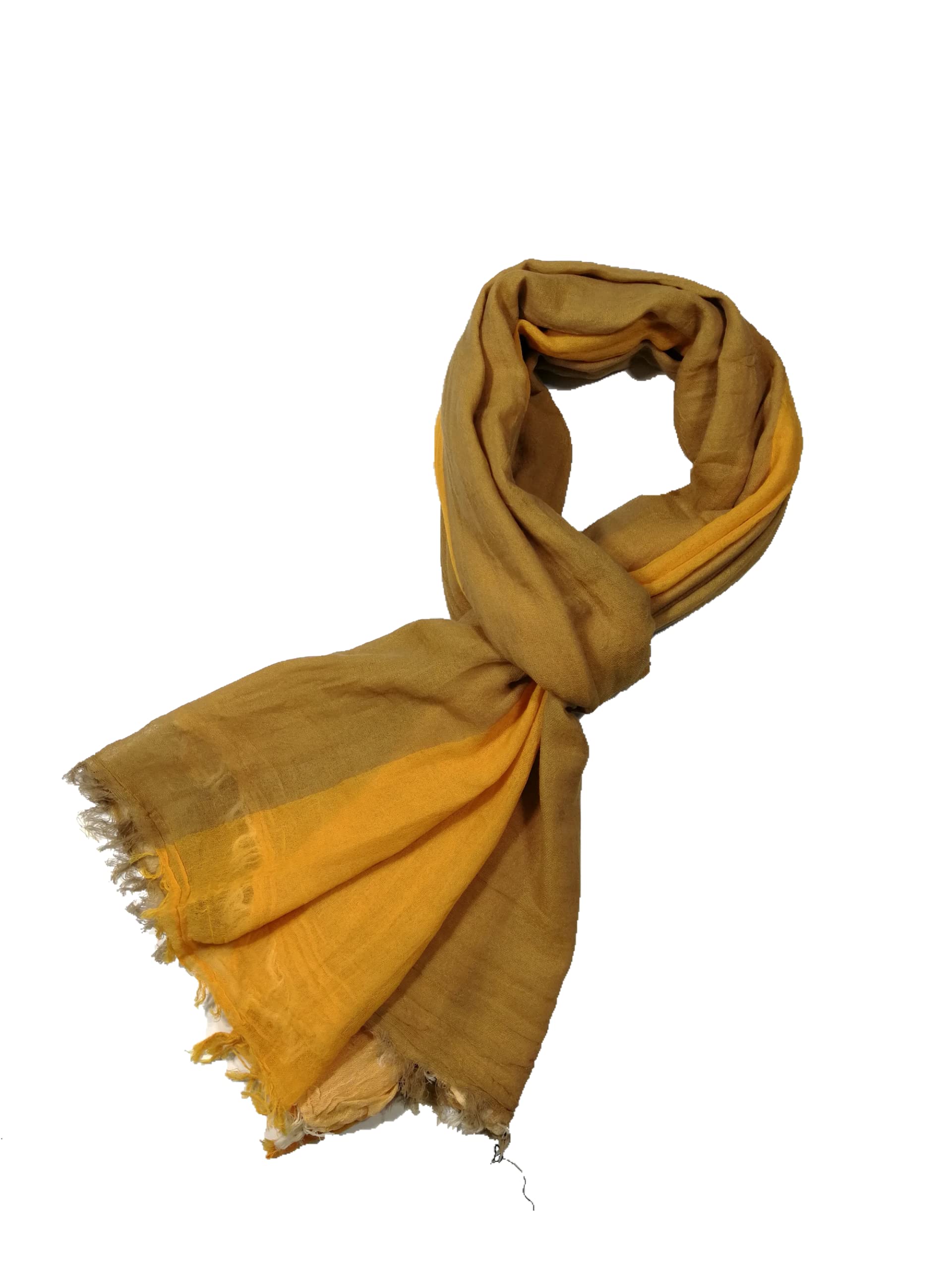 Shanlin Unisex Cotton Scarves for Men and Women (3-Tone Ginger Beige)