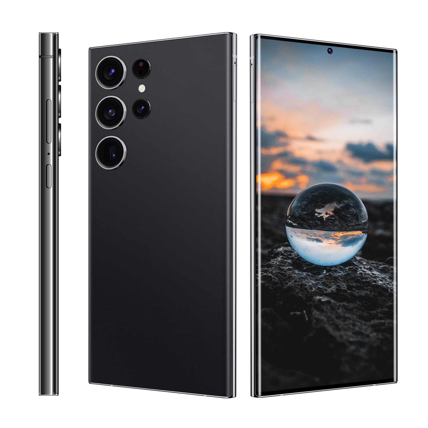 fuxinya Unlocked Android Phones S23 Ultra Cellphone Android 13 Smart Mobile Phone with SS Pen, 8GB+256GB, 6.8" Display, 50MP+13MP Camera 6500 mAh 4G Dual SIM (Twilight Black)