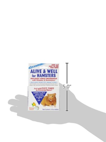 OASIS No 80063 Alive and Well, Stress Preventative and Pro-Biotic Tablets for Pocket Pets