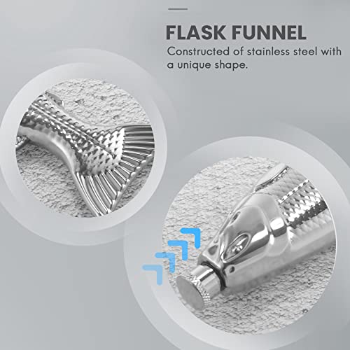 Bruafsir 1 Pcs Fish-Shape Hip Flask 5Oz Mini Pocket Flask Stainless Steel Party Drinkware for Outdoor