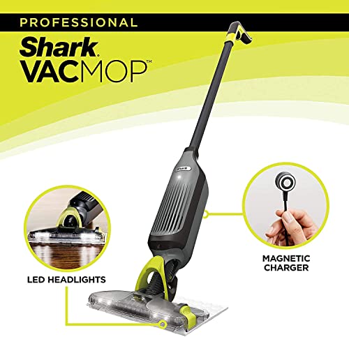 Shark VM252 VACMOP Pro Cordless Hard Floor Vacuum Mop with Disposable Pad, Charcoal Gray (Renewed)