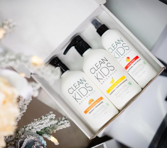 Clean Kids Naturally Bath Sets (Shampoo, Conditioner, & Detangler) EWG Verified