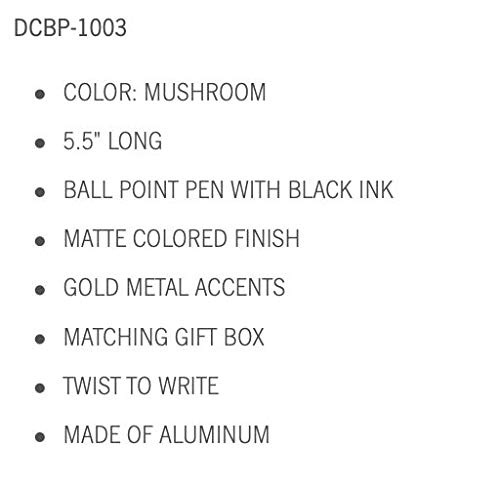 DesignWorks Ink Writing Journal Ink Pens with Retractable Tip for Bullet Journal, Office Accessories, School Supplies, Journaling Supplies- Includes Box for Gift Sets with Cute Pens, Mushroom
