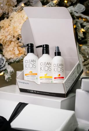 Clean Kids Naturally Bath Sets (Shampoo, Conditioner, & Detangler) EWG Verified