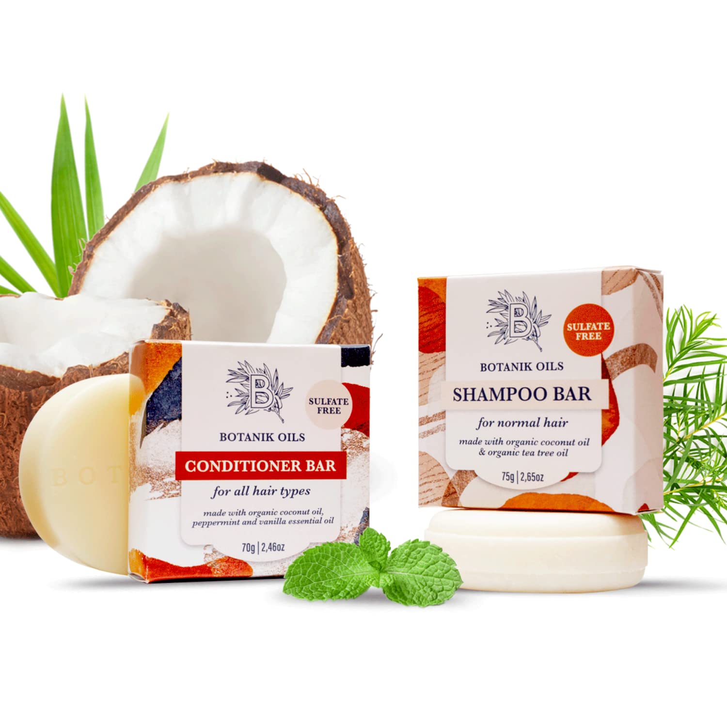 Revitalize Your Hair with Natural Shampoo Bar & Creamy Conditioner Set - SLS & Paraben Free, Ideal for Brazilian Treated Hair, Eco-Friendly, Zero Plastic, Eco Warrior - For Fine,Brittle or Normal Hair