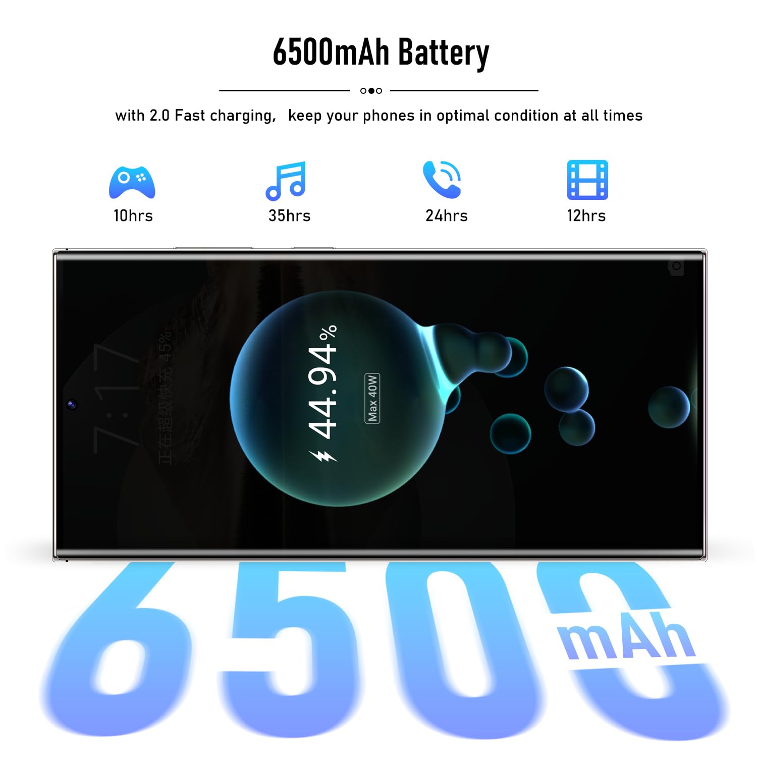 Unlocked Cell Phones S23 Ultra Mobile Phone 2023 Android 13 Smartphone with SS Pen, 8GB+256GB, 6.8" Display, 50MP+13MP Camera 6500 mAh 4G Dual SIM - White