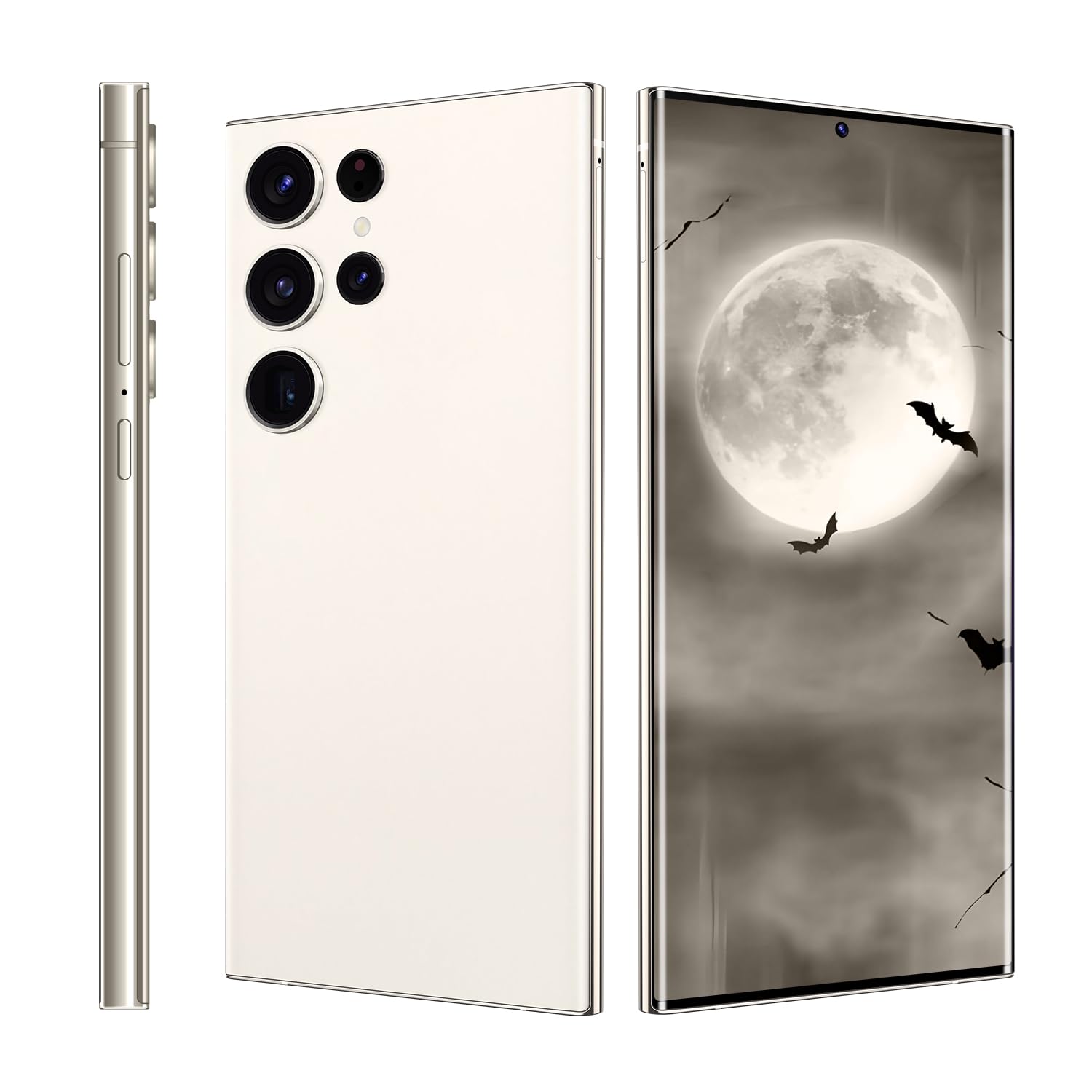 Unlocked Cell Phones S23 Ultra Mobile Phone 2023 Android 13 Smartphone with SS Pen, 8GB+256GB, 6.8" Display, 50MP+13MP Camera 6500 mAh 4G Dual SIM - White