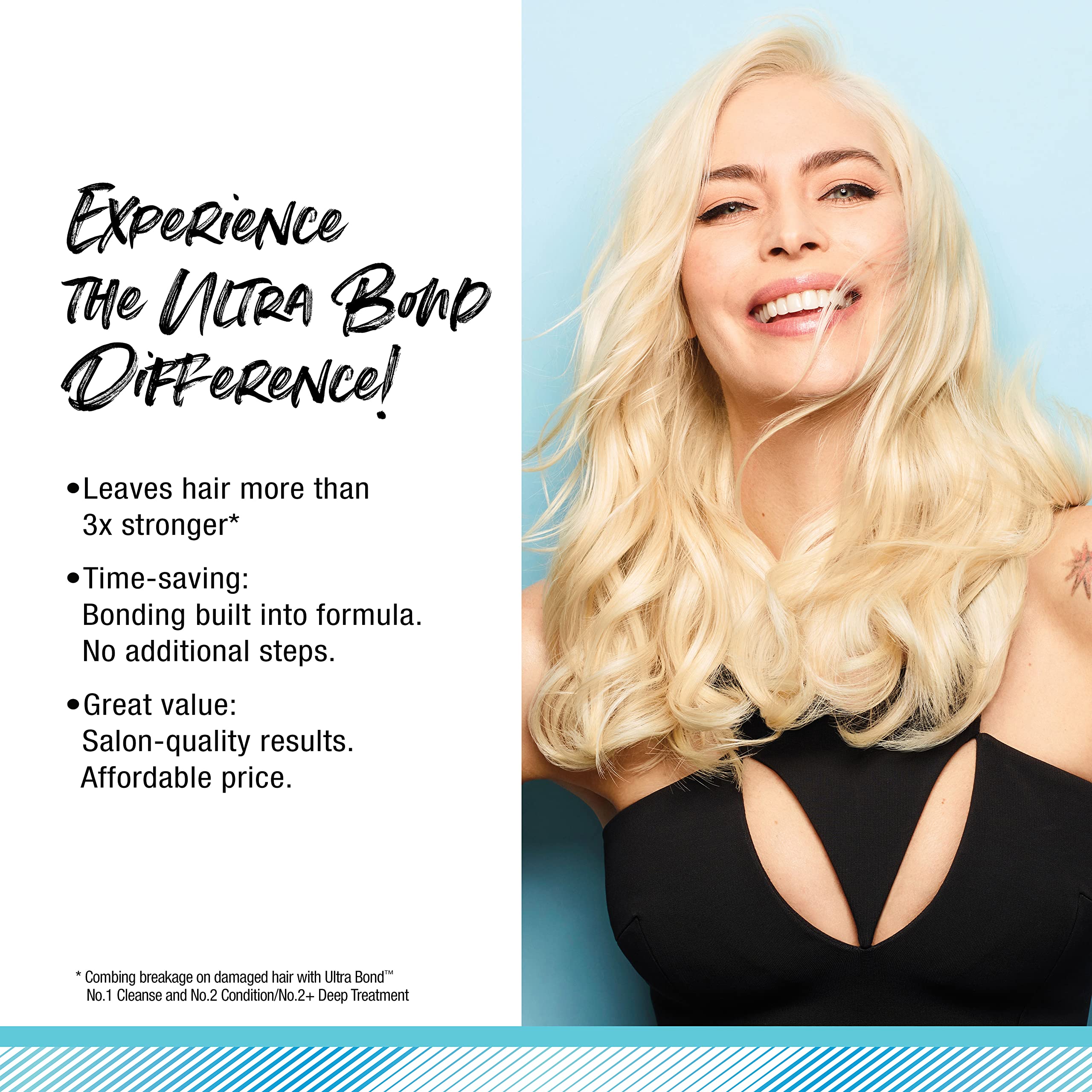 AGEbeautiful Ultra Bond No. 1 Blonde Care Purple Shampoo & No. 2 Conditioner | Strengthens & Protects | Builds Bonds w/ Arginine