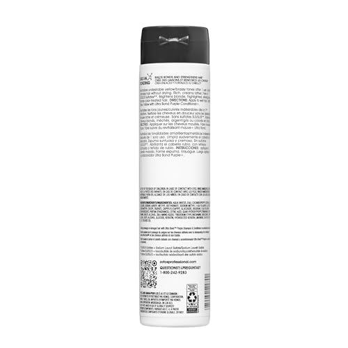 AGEbeautiful Ultra Bond No. 1 Blonde Care Purple Shampoo & No. 2 Conditioner | Strengthens & Protects | Builds Bonds w/ Arginine