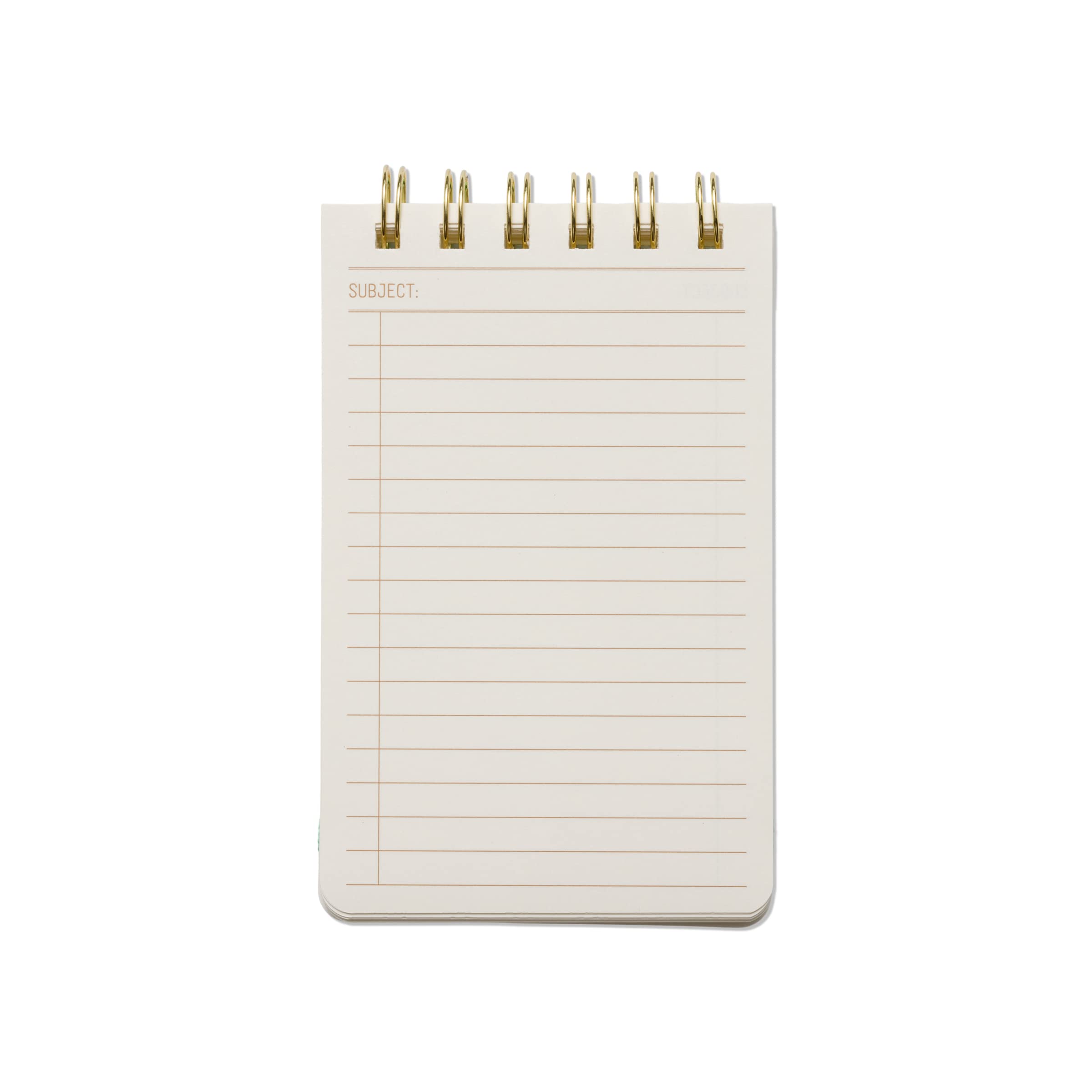 DesignWorks Ink 3.5'' x 5.75'' Vintage Sass Wire-Bound Spiral Pocket Notepad Memo Book with 80 Lined Sheets, Mushroom Shitake Happens