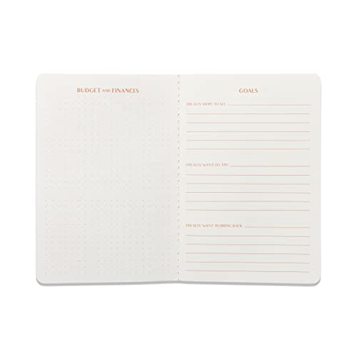 DesignWorks Ink Set of 5 Travel Notebook Set | Travel Planner Includes Prompts with Trip Budget, Goals, Packing List, & Trip Log - Adventure Keepsake from Anderson Design World (JTBS-2022AD)