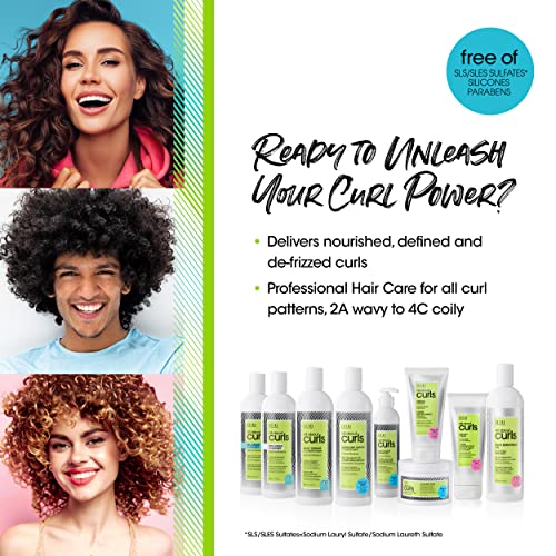 All About Curls No-Lather Cleanser Shampoo & Daily Cream Conditioner | Essential Moisture | Gentle Cleansing | Suds-Free | All Curly Hair Types