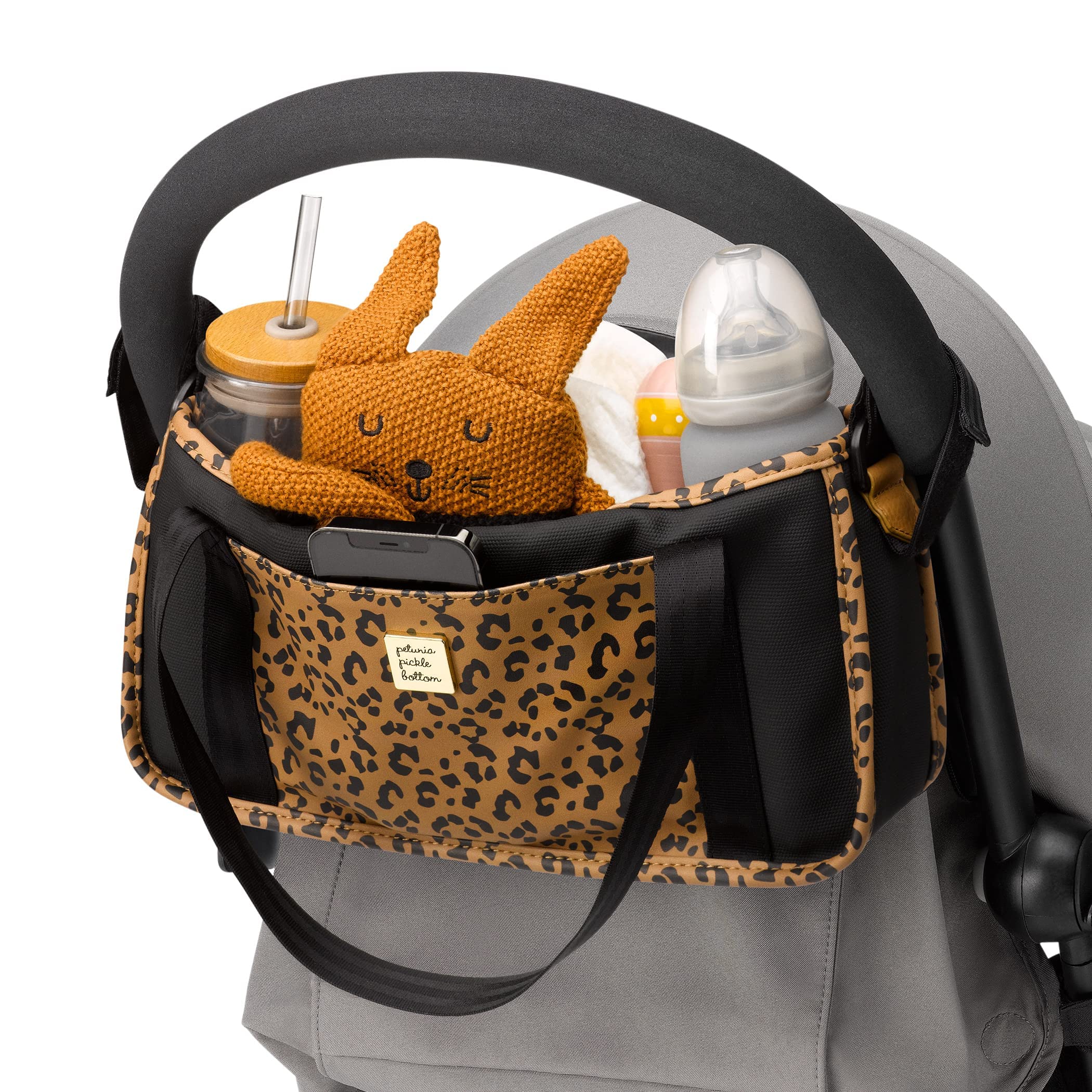 Petunia Pickle Bottom Boxy Diaper Bag Backpack & Wander Stroller Caddy Bundle