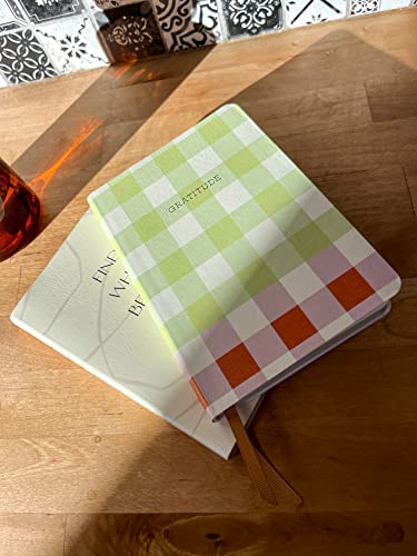 DesignWorks Ink Gratitude Journal with 196 Guided Pages for Daily Thoughts and Goals with Pen and Ribbon Marker | Undated Daily Mindfulness Journal, Brings You Joy